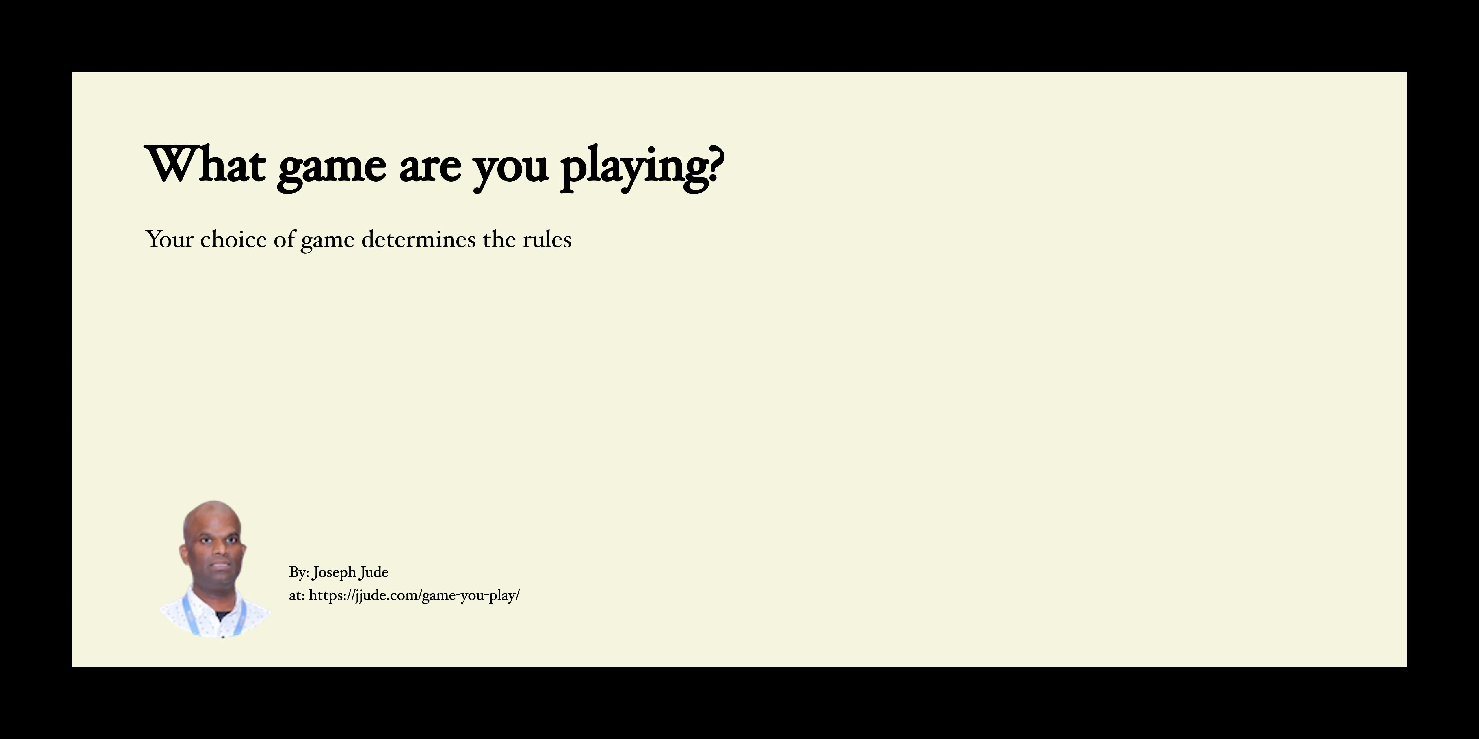 What game are you playing?